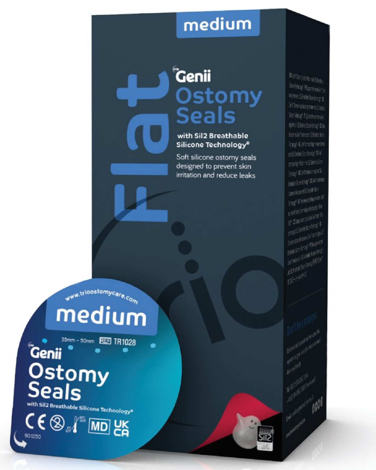 Genii tetningsring til stomi flat medium 35-50mm 30 stk - Apotek 1