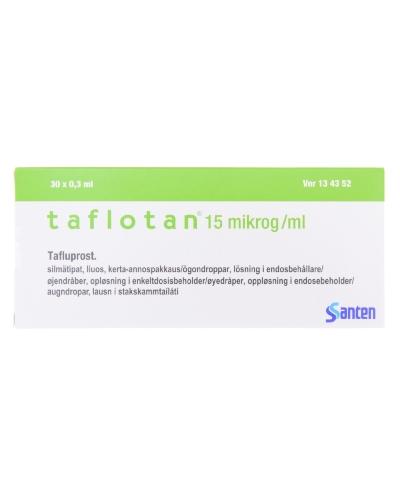 Taflotan Øyedråper, oppløsning i endosebeholder 15 mikrog/ml 30x0,3 ml ...