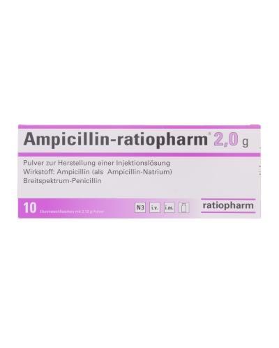Ampicillin-ratiopharm 2g injeksjonssubstans 10hgl - Apotek 1
