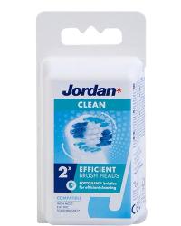 Jordan Clean refill tannbørstehode 2 stk - Apotek 1