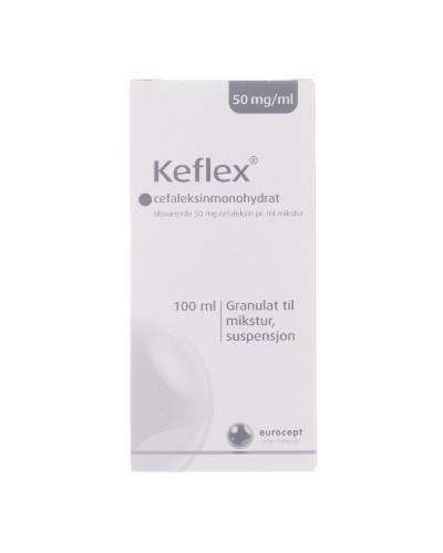 Keflex Granulat til mikstur, suspensjon 50 mg/ml 100 ml - Apotek 1