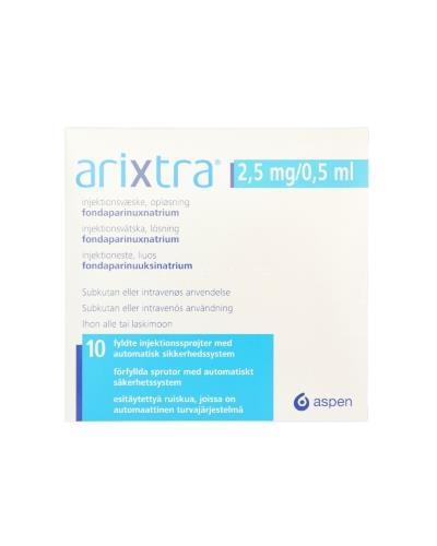 Arixtra Injeksjonsvæske, oppløsning 2,5 mg/0,5 ml ferdigfylt sprøyte ...