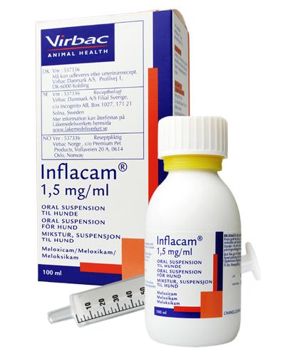 Inflacam 1,5 mg/ml mikstur, suspensjon til hund 100 ml - Apotek 1