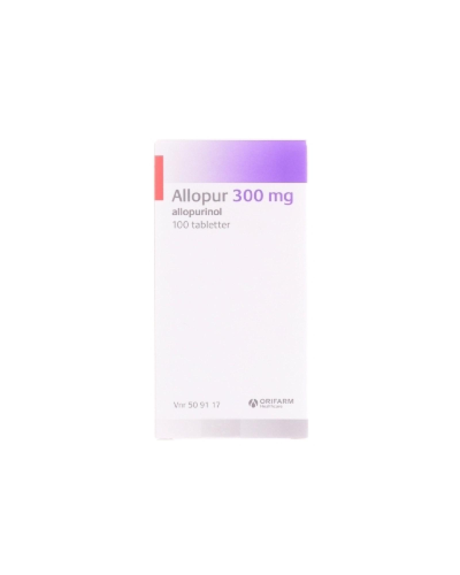 Allopur Tablett 300 mg 100 stk - Apotek 1
