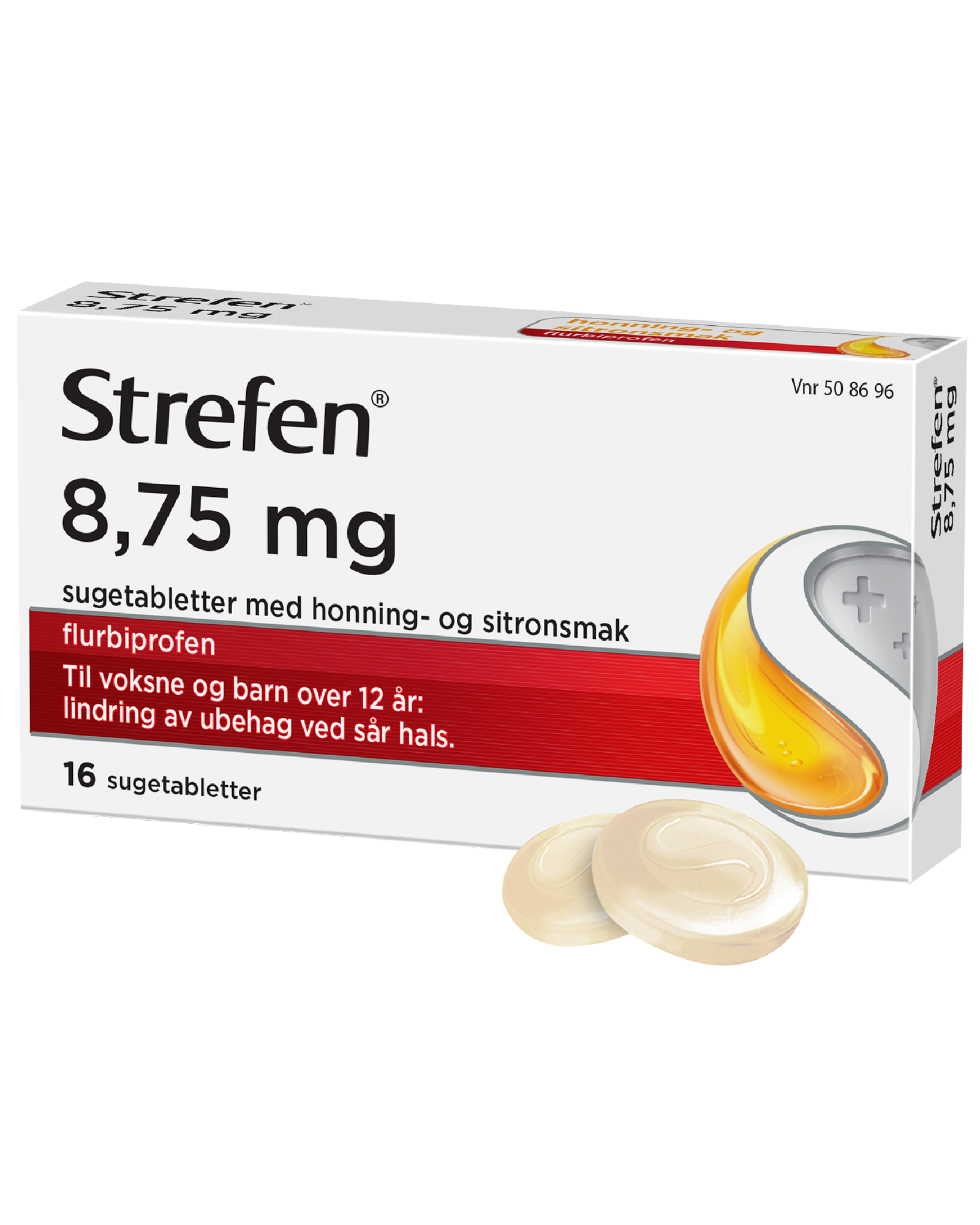 Strefen 8,75 mg sugetabletter honning og sitron 16 stk - Apotek 1
