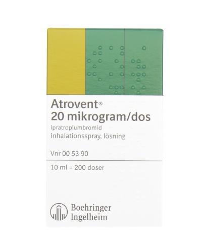 Atrovent 20 mikrog/dose inhalasjonsaerosol, oppløsning 200 doser - Apotek 1
