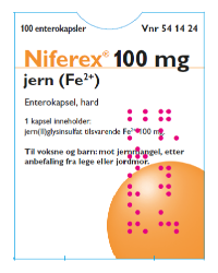 Niferex 100 mg enterokapsler 50 stk - Apotek 1