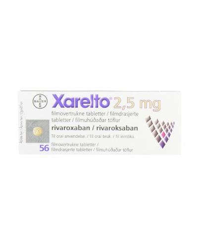 Xarelto 2,5 mg filmdrasjerte tabletter 56 stk - Apotek 1