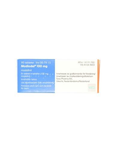 Modiodal Tablett 100 mg 90 stk - Apotek 1