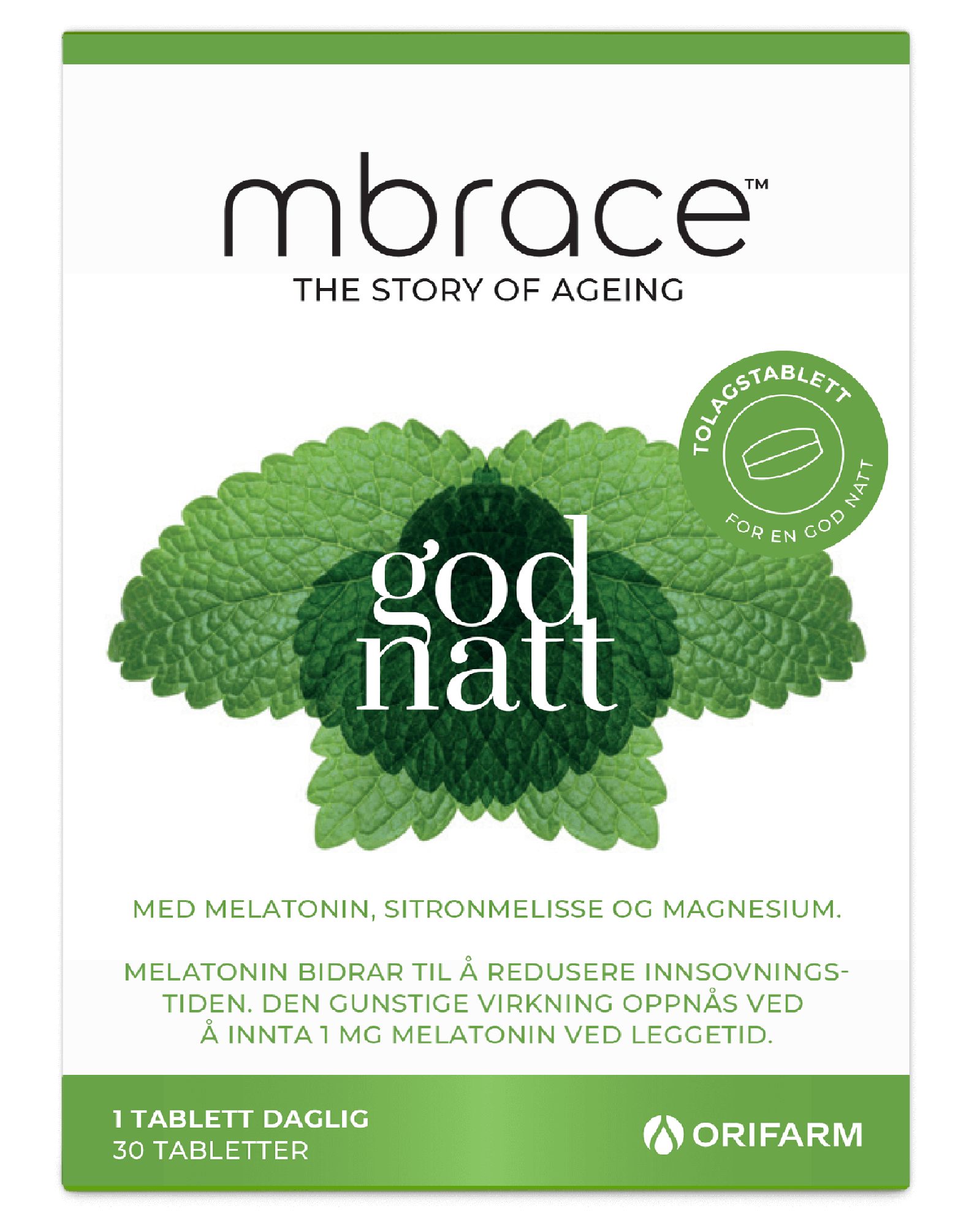 mbrace God natt tabletter 30 stk - Apotek 1