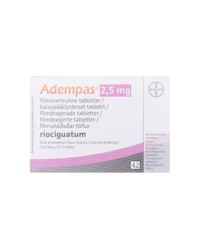 Adempas Tablett, filmdrasjert 2,5 mg 42 stk - Apotek 1