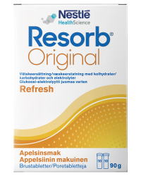 Resorb væskeerstatning brusetabletter appelsin 2x10 stk - Apotek 1