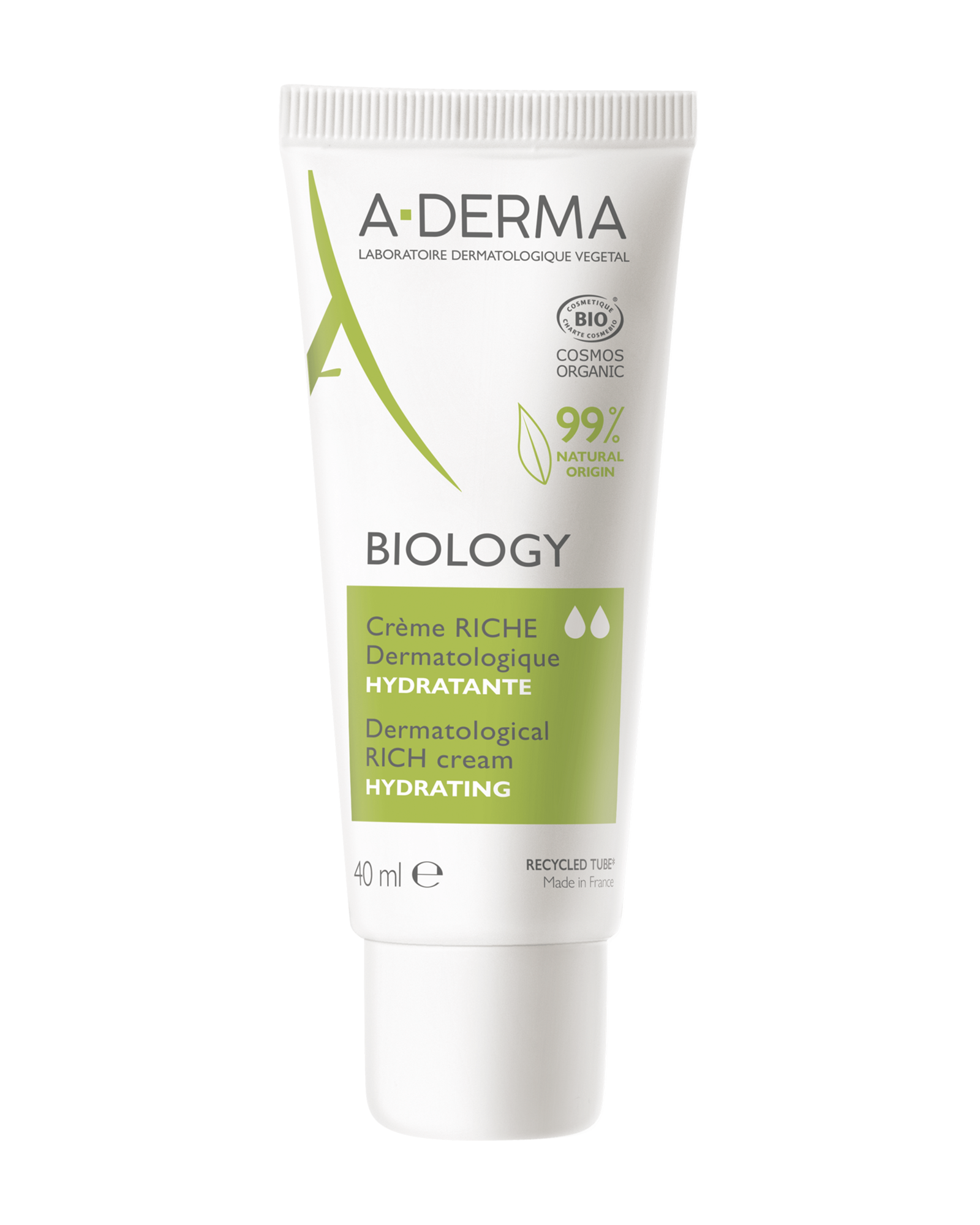A-Derma Biology Cream Rich ansiktskrem 40 ml - Apotek 1