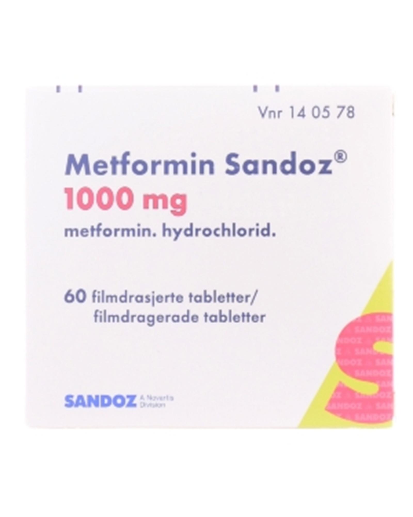 Metformin sandoz tab 1000mg - Apotek 1