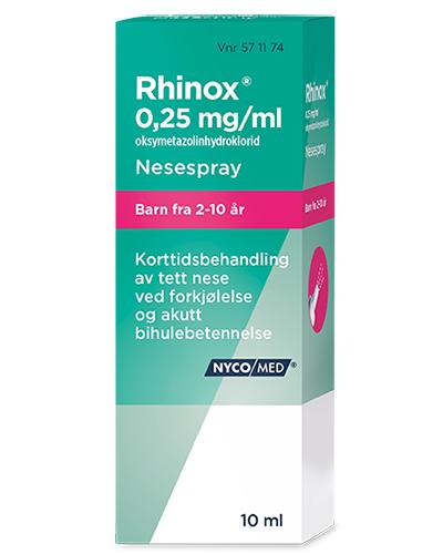 Rhinox 0,25 mg/ml nesespray 10 ml - Apotek 1