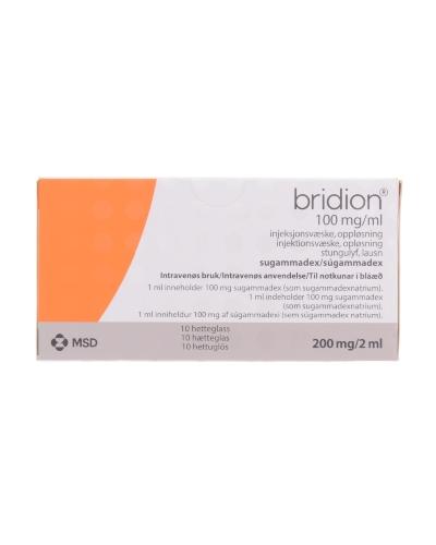 Bridion Injeksjonsvæske, oppløsning 100 mg/ml 10x2 ml - Apotek 1