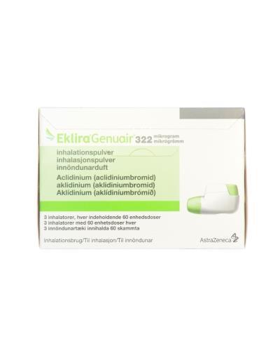 Eklira Genuair 322 mikrog inhalasjonspulver 3x60 doser - Apotek 1