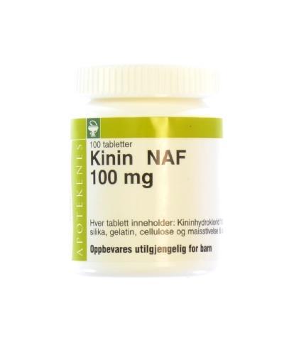 Kinin NAF tab 100mg 100 stk - Apotek 1
