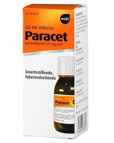 Paracet 24mg/ml mikstur 0-7 år 60ml - Apotek 1