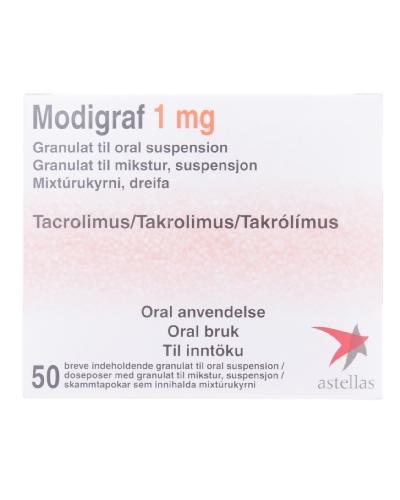 Modigraf Granulat til mikstur, suspensjon 1 mg 50 stk - Apotek 1