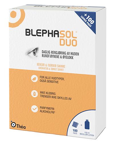 Blephasol Duo rensevæske og servietter til øyelokk 100 ml - Apotek 1