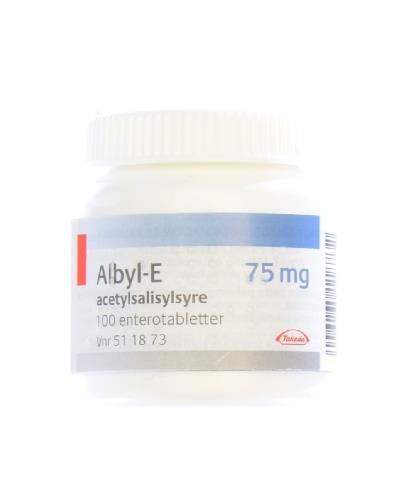Albyl-E 75 mg enterotabletter 100 stk - Apotek 1