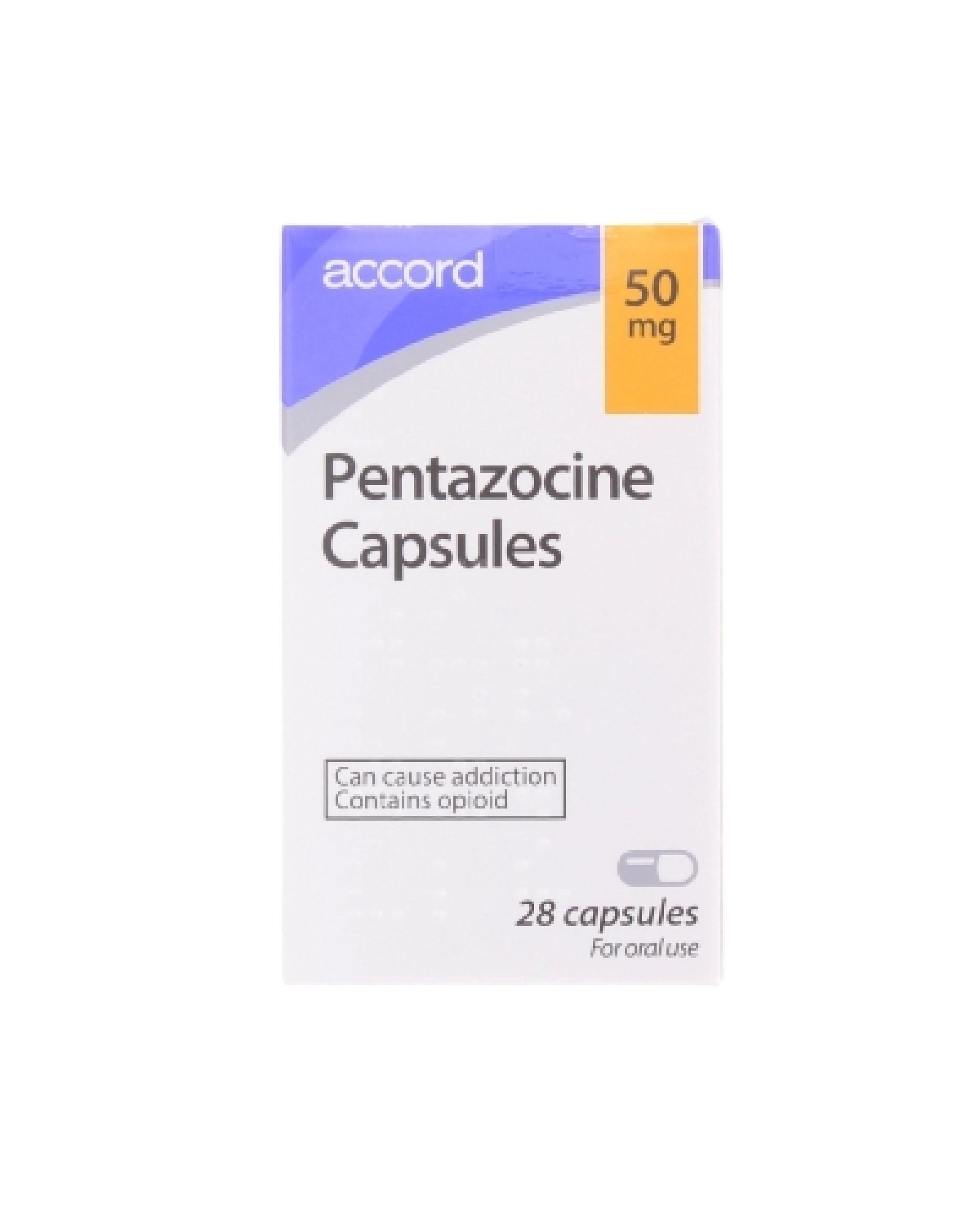 Pentazocine accord 50mg kapsler 28 STK - Apotek 1