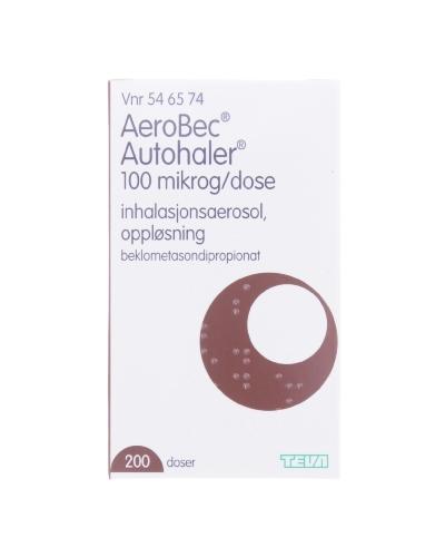 AeroBec Autohaler 100 mikrog/dose inhalasjonsaerosol, oppløsning 200 ...