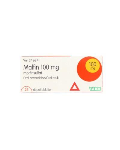 Malfin Depottablett 100 mg 25 stk - Apotek 1