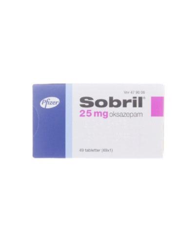 Sobril 25 mg tabletter blisterpakning, endose 49 stk - Apotek 1