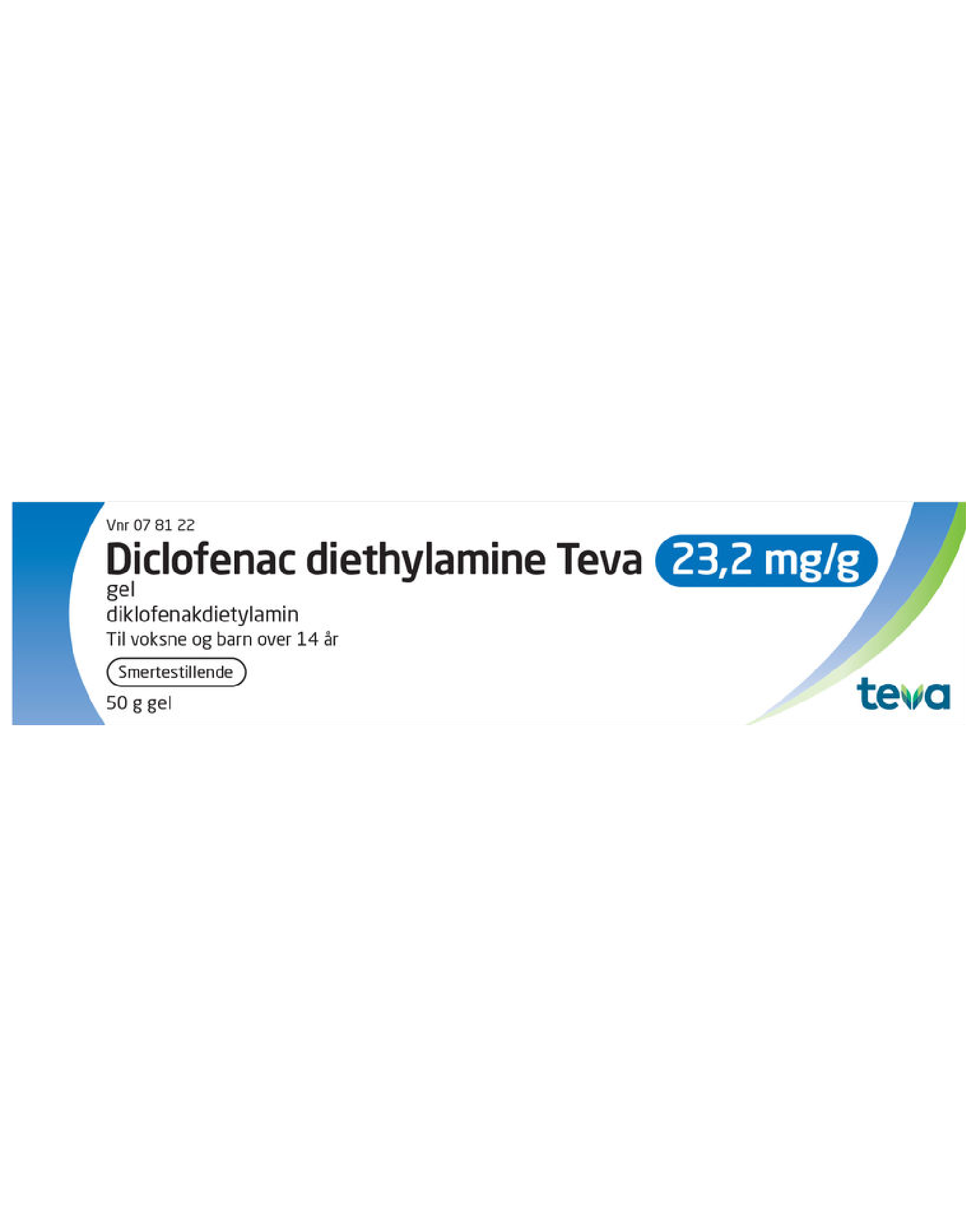 Diclofenac diethylamine Teva 23,2 mg/g gel 50 g - Apotek 1