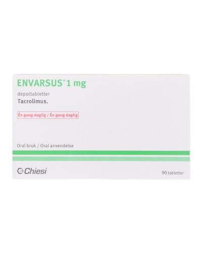 Envarsus Depottablett 1 mg 90 stk - Apotek 1