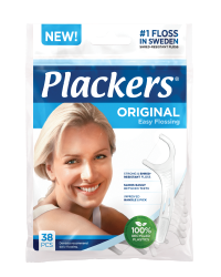 Plackers Original tanntrådbøyler med tannstikke 38 stk - Apotek 1