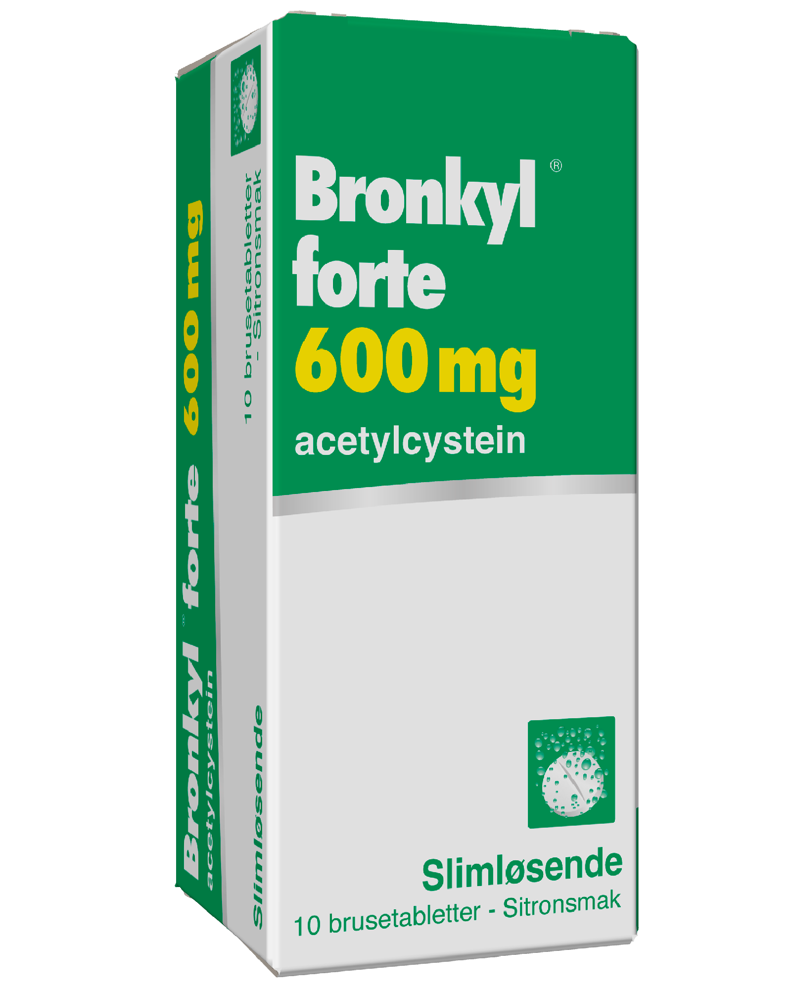 Bronkyl forte 600 mg brusetabletter 10 stk - Apotek 1