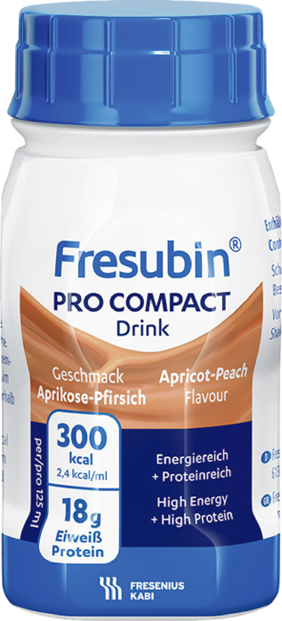 Fresubin Pro Compact Drink næringsdrikk aprikos/fersken 4x125 ml - Apotek 1