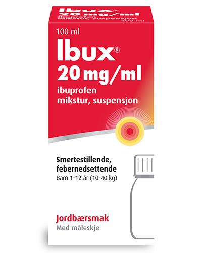 Ibux 20mg/ml mikstur jordbærsmak 100ml - Apotek 1
