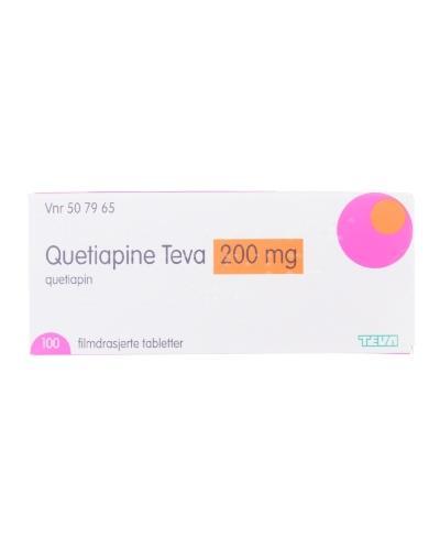 Quetiapine Teva 200 mg tabletter 100 stk - Apotek 1