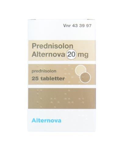 Prednisolon Alternova 20 mg tabletter 25 stk - Apotek 1