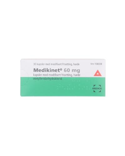 Medikinet Kapsel med modifisert frisetting, hard 60 mg 30 stk - Apotek 1