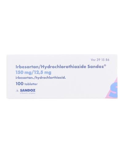 Irbesartan/Hydrochlorothiazide Sandoz Tablett, filmdrasjert 150 mg/12,5 ...