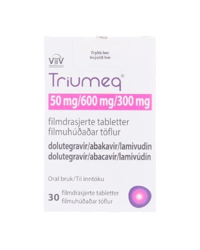 Triumeq Tablett, filmdrasjert 50/600/300 mg 30 stk - Apotek 1