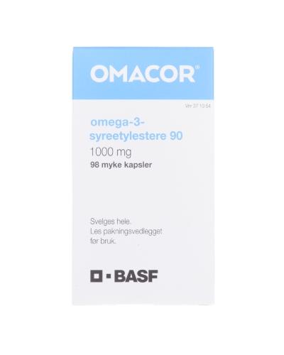 Omacor kaps 1000mg 98 stk - Apotek 1