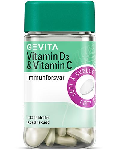 Gevita Vitamin D3 & C 20 mcg/500 mg tabletter 100 stk - Apotek 1