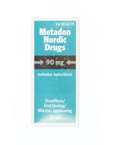 Metadon Nordic Drugs Mikstur, oppløsning 90 mg 50 ml - Apotek 1