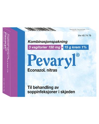 Pevaryl 150 mg vagitorier og 1 % krem 3+15 g - Apotek 1