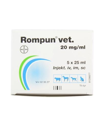 Rompun vet inj 20mg/ml - Apotek 1