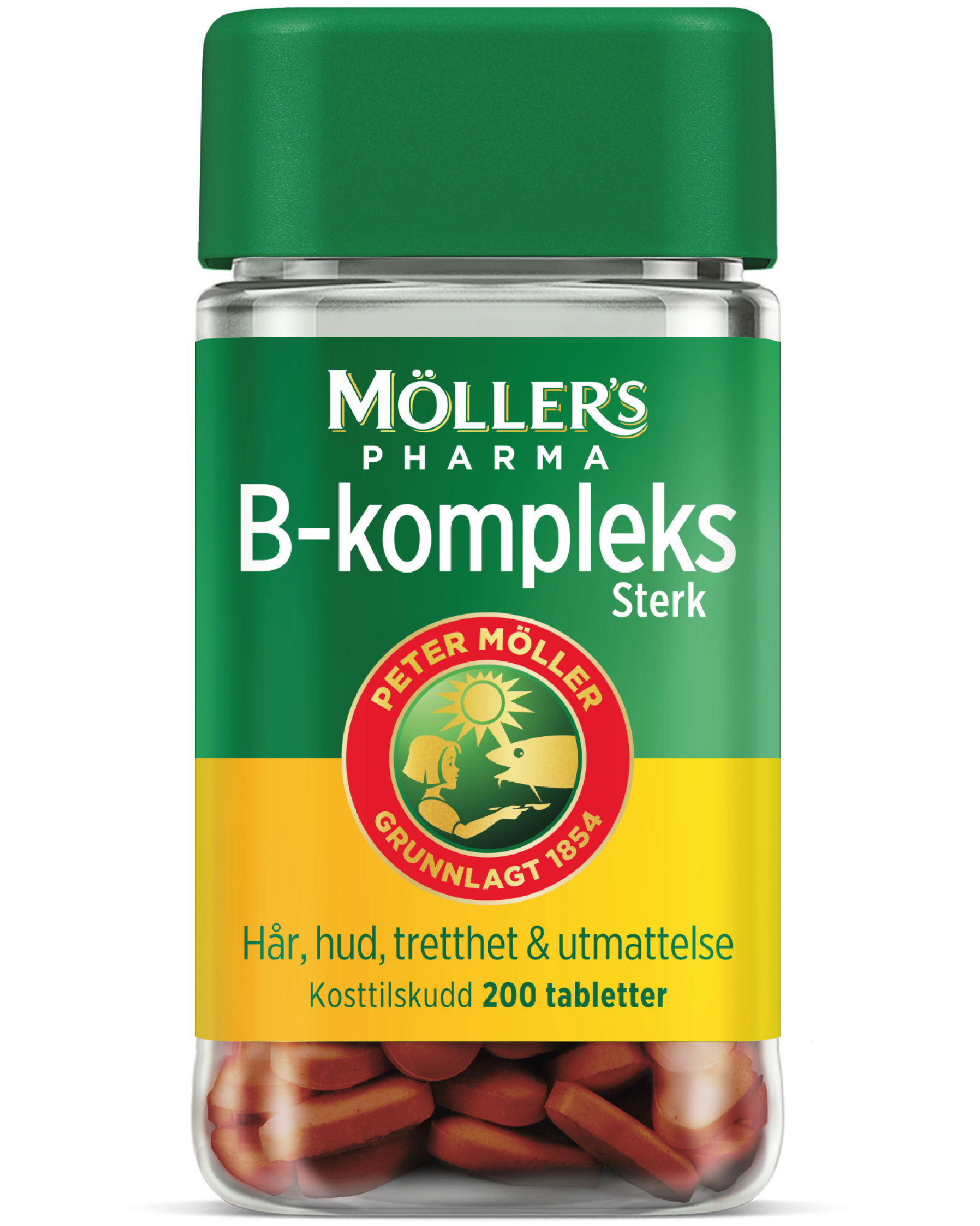 Möller's Pharma B-kompleks sterk tabletter 200 stk - Apotek 1