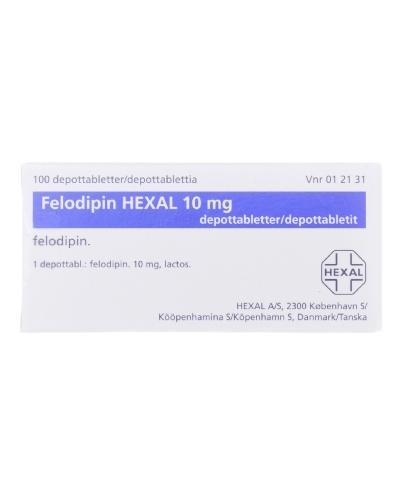 Felodipin Hexal Depottablett 10 mg 100 stk - Apotek 1