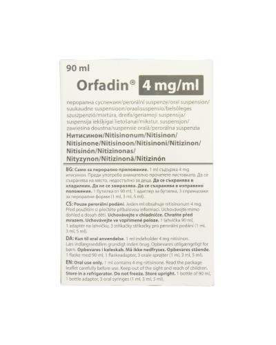 Orfadin Mikstur, suspensjon 4 mg/ml 90 ml - Apotek 1