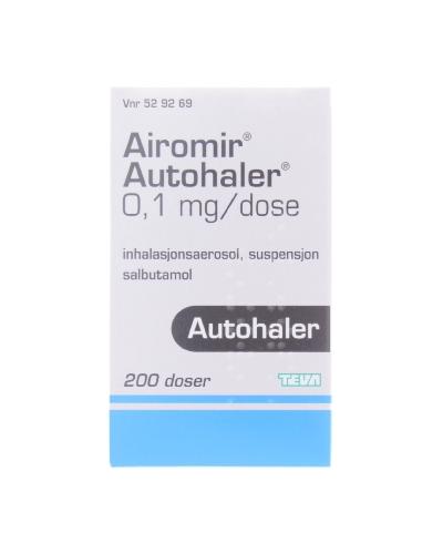 Airomir Autohaler Inhalasjonsaerosol, suspensjon 0,1 mg/dose 200 doser ...